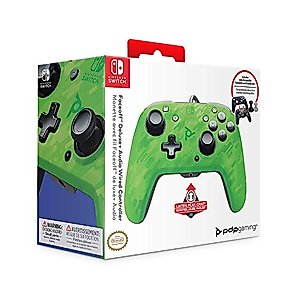 PDP Controller Faceoff Deluxe+ Audio Wired Switch Camo Green