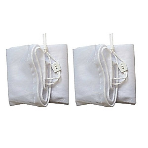 ATIE PoolSupplyTown 16" Width x 24" Length Fine Mesh Leaf Bag with Pull-N-Lock Cord for Pool Leaf Vacuum/Leaf Eater/Leaf Catcher/Leaf Gulper/Leaf Bagger/Leaf Master - (2-Pack)