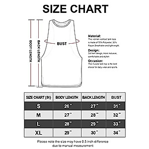 Ullnoy Workout Tank Tops for Women Running Muscle Tanks Sleeveless Loose Fit Gym Yoga Sport Shirts-5 Pack Black/White/Dark Gray/Army/Blue M