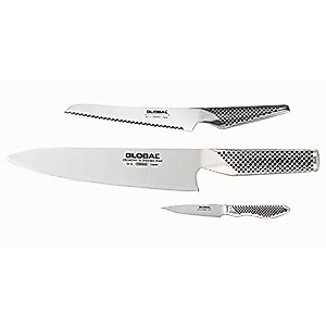 Global G-23861, Classic 3 Piece Knife Set, Stainless Steel
