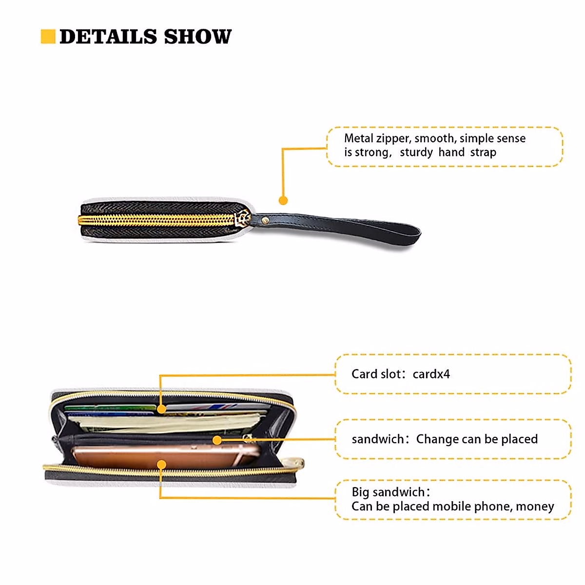 Wideasale Pink Camo Deer Hunting Wallets for Women American Flag Wristlet Leather Long Clutch Purse Zip Around Credit Card Phone Holder Organizer Coin Money Pouch