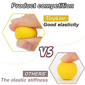 500 Rounds Refill Pack Balls Ammo Bulk Compatible with Nerf Rival Gun, TiopLior Yellow Foam Bullet Ball Replacement Refill Pack for Rival Blasters & Toy Blasters Gun(HIR, High-Impact Rounds)
