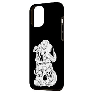 iPhone 14 Pro Max Skull Mushrooms Dead Skulls Satanic Occult Gothic Case