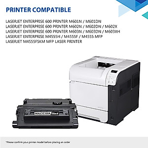 CE390A 90A Black Toner Cartridge with CHIP 3-Pack: 90A Toner Cartridge Replacement for HP90A Black Toner Works with Laser Enterprise 600 M602, M603 Series; Laser Enterprise M4555 MFP Series Printer
