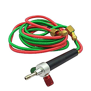 Jewelry Micro Mini Gas Little Torch with 5 Tips Welding Soldering Torches kit Oxygen & Acetylene Torch Kit Metal Cutting Torch Kit Portable Cutting Torch Set Welder Tools