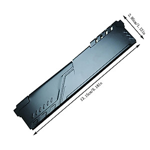 SJZBIN Memory RAM Cooler 2PCS Black Cooling Vest Fin Heat Sink Radiation Dissipate for DIY PC Game DDR DDR2 DDR3 DDR4