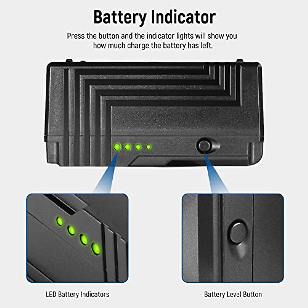 Neewer V Mount/V Lock Battery,94.7Wh 14.8V 6400mAh Mini Lightweight Rechargeable Lithium Battery for Broadcast Studio Video Camcorder, Compatible with Sony HDCAM XDCAM Digital Cinema Cameras, BP-V95