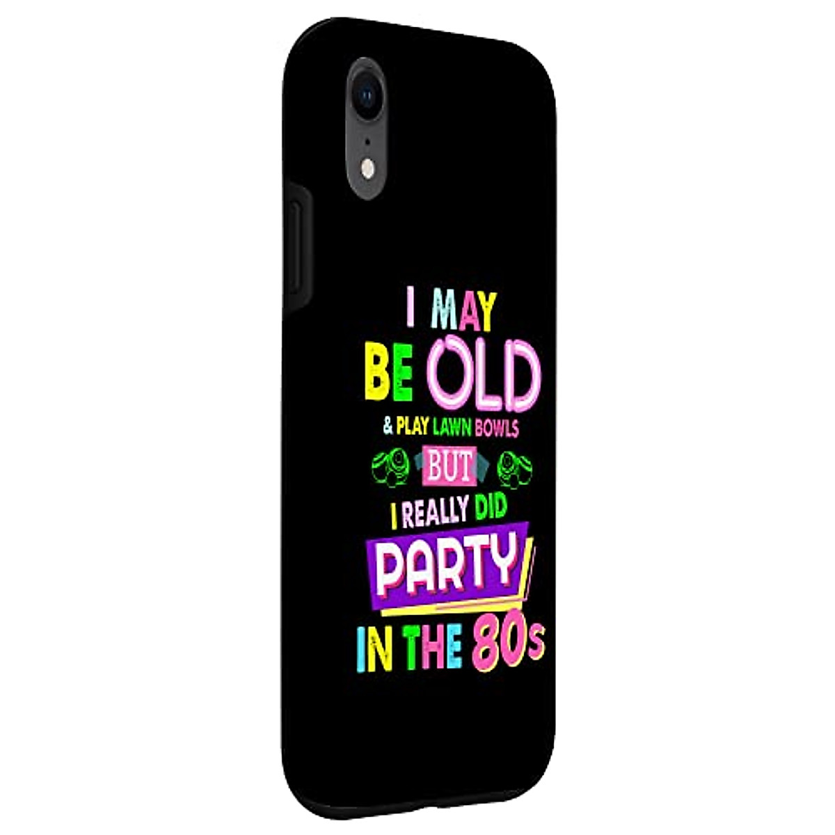 iPhone XR Lawn Bowls Outfit Idea For Women & Funny 80s Lawn Bowling Case