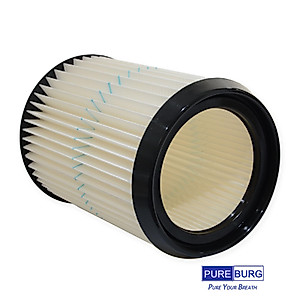 PUREBURG 17812 Replacement Blue Stripe Cartridge Filter Compatible with Craftsman Dry Shop vacs Replace Part 17812 9-17812 73108 (for Dry Vac Before 1988),1-Pack