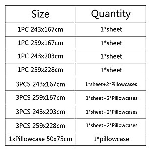 HASMI Bedding Set 3D Printed Christmas Beding Set 3pcs Christmas Theme Soft Polyester Bed Sheet Set with Pillowcase Does Not Include Quilt Cover Full Bed Set (Color : Color 2, Size : 3PCS 243x203cm)