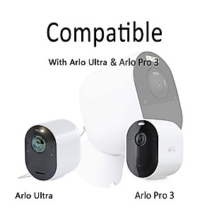 Koroao Anti-Drop Chain for Arlo Pro 4/Arlo Pro 3/Arlo Ultra - Prevent from Falling/Stolen - Weatherproof Indoor and Outdoor Safety Equipment (3-Pack)