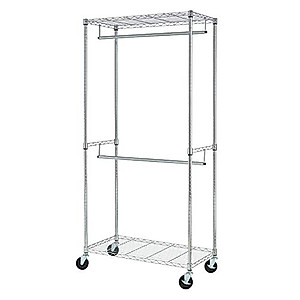 Home Storage Space Garment Rack - Chrome