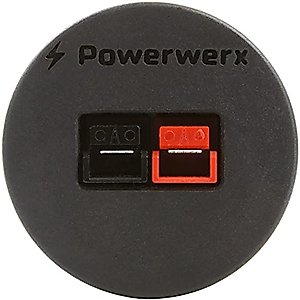 Powerwerx PanelPole1, Panel Mount Housing for a Single Anderson Powerpole Connector with a Weather Tight Cover