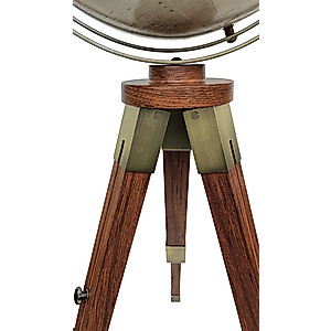 Replogle World Globe with Stand 16 Inch Floor Globe - Antique,Raised Relief Globes For Children and Kids Classroom Decor,Made In USA