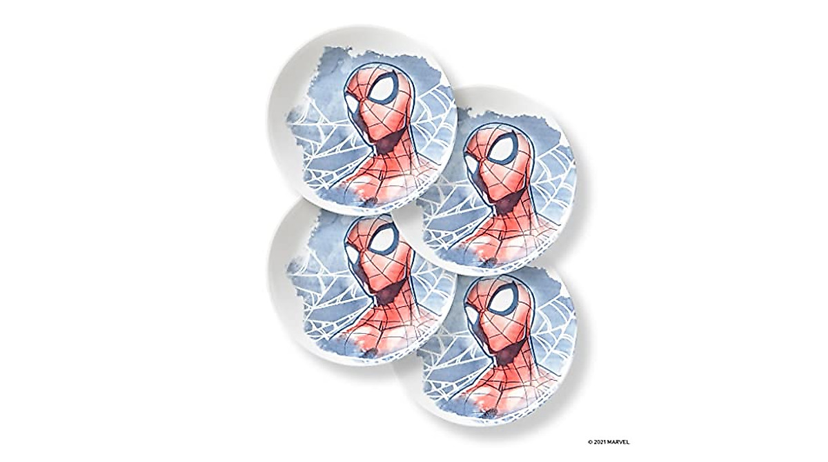 Corelle Spider-Man Salad Plate Set - 4-Piece Round Plates