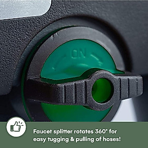 Garden Hose Splitter, Heavy Duty, Water Hose Manifold, 4 Way Hose Connector, Spigot Splitter, Faucet Divider Outdoor - Classic