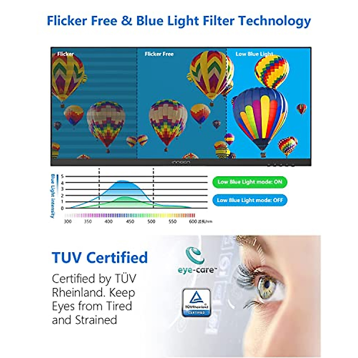 INNOCN 29" Ultrawide Monitor USB Type C 21:9 IPS Display WFHD 2560 x 1080P 350Nits 99% sRGB DP HDMI Computer Monitor, 75Hz, Split Screen, Height/Pivot Adjustable, Wall Mountable - 29C1F-D