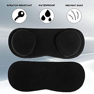 (1 Pack) Seltureone Compatible for Quest 2 VR Lens Protect Cover Dust Proof Cover, Washable Protective Sleeve, Black