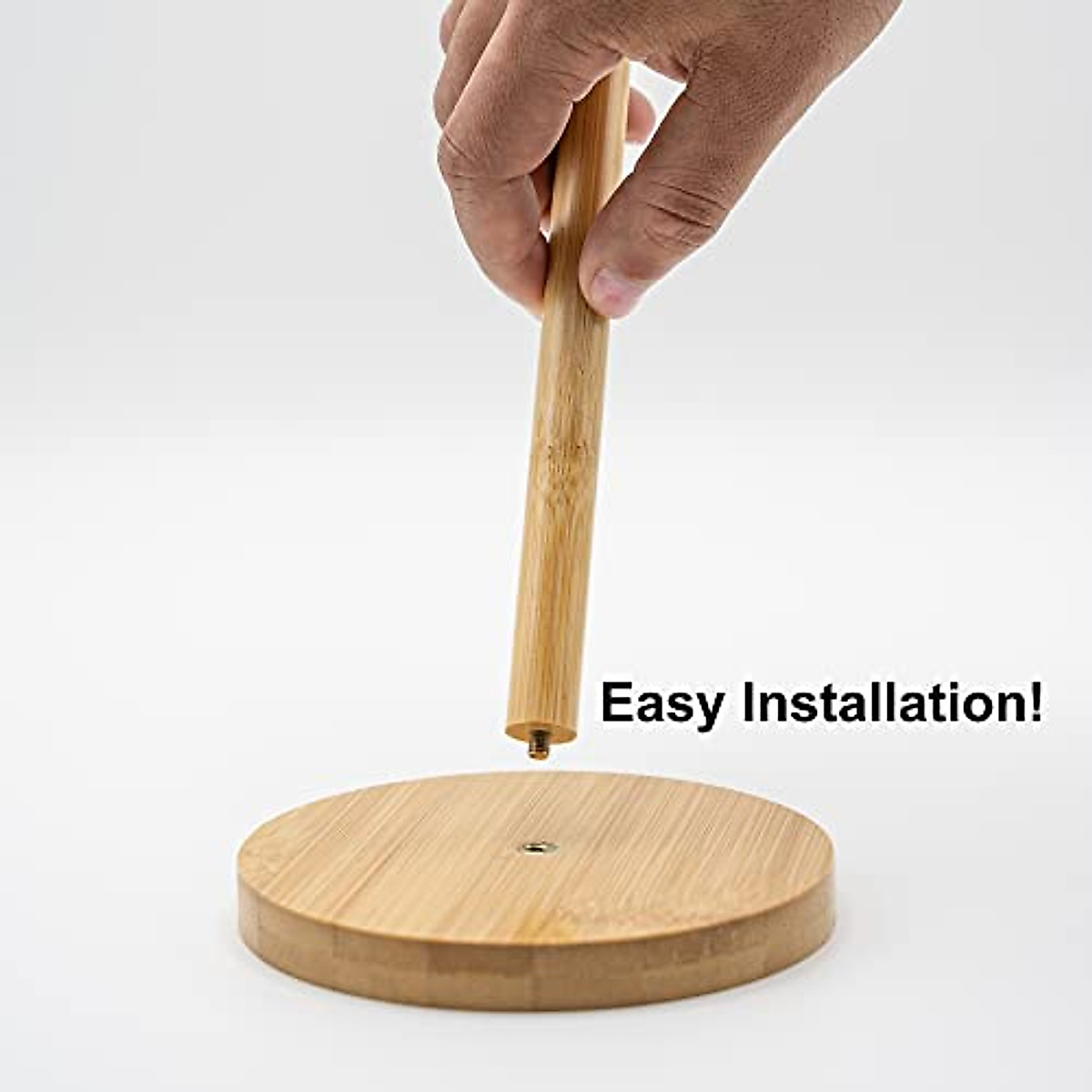 New Improved Bamboo Donut Stand for Party with thicker base - Donut holder stand party - Replaces other Donut wall and Donut Display Bagel Holder Stand. For Weddings, Doughnut, and Birthday Party