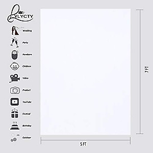 LYLYCTY 5x7ft Backdrop White Screen Key Soft Pure White Studio Background ID Photo Photography Backdrop Photo Backdrops Customized Studio Photography Backdrop Background Studio Props LY164