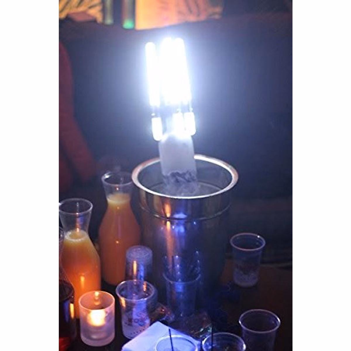 LED Bottle Service Sparklers for VIP Nightclubs Led Sparklers Bottle Baton Electronic Sparklers 3PACK