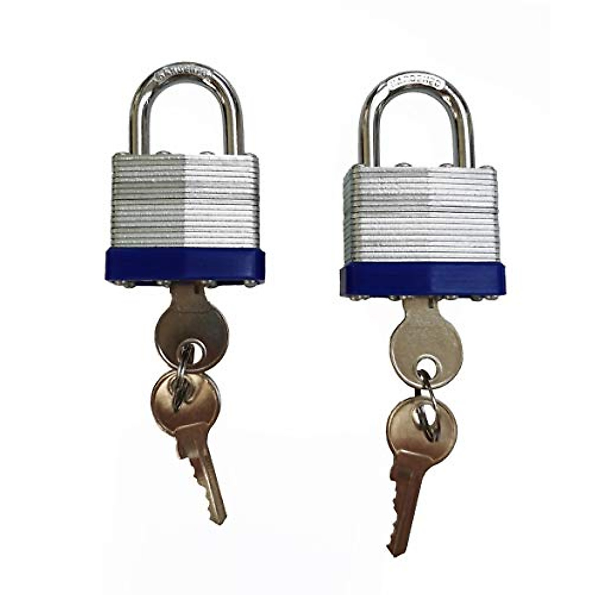 Fu Volante Laminated Steel Key Lock, 1-9/16 in. Wide Body, 2 Padlocks Keyed Alike