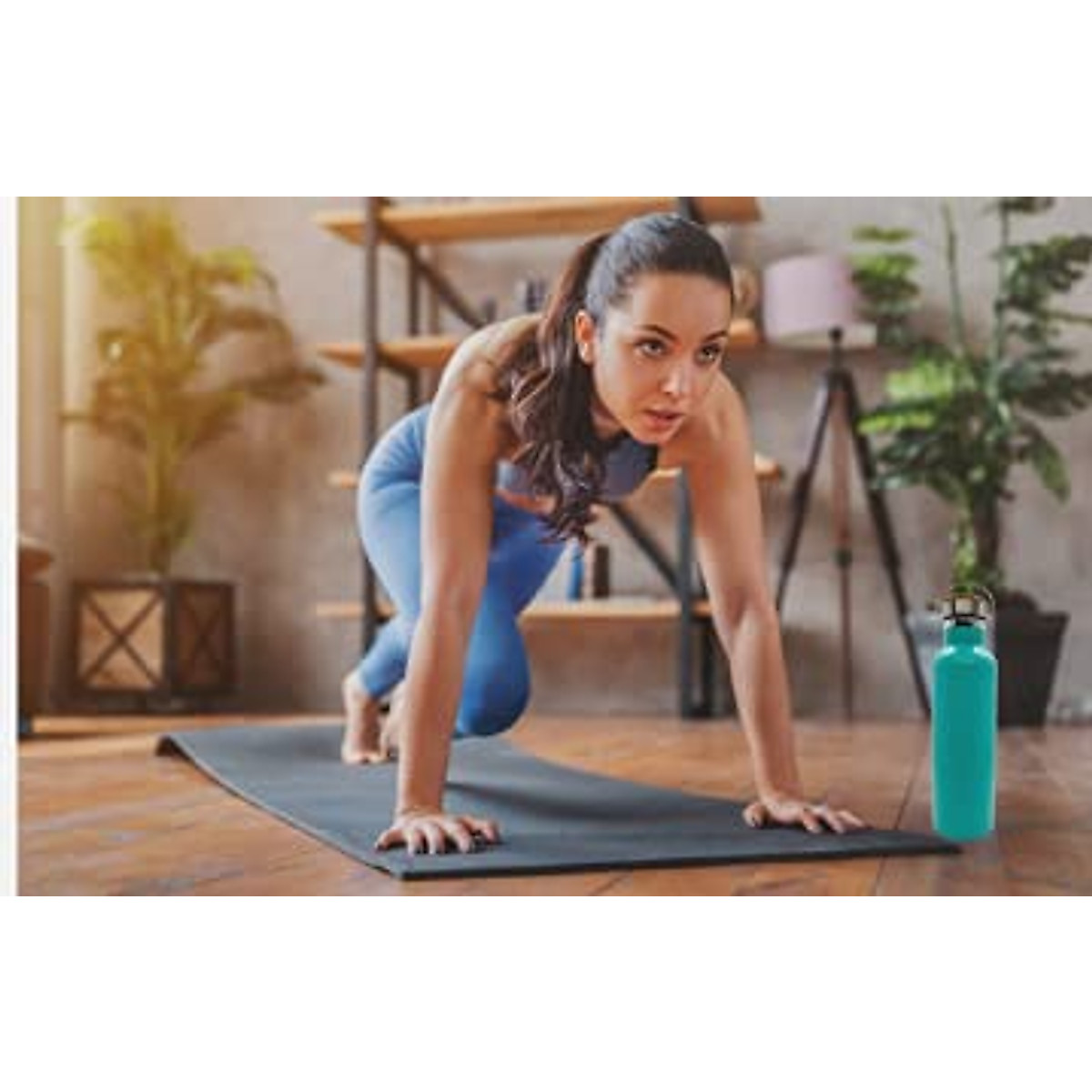 Stainless Steel Thermal Water Bottle-Wide Mouth Vacuum Insulated Double Wall 800mL Reusable Keeps Water Cold All Day Leak Proof No Lead BPA Free