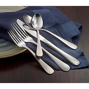 Liberty Tabletop Satin Annapolis 45 Piece Flatware set for 8 Made in USA