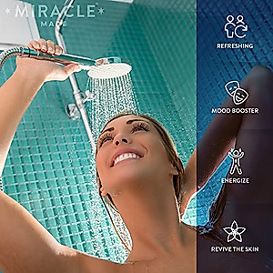 Miracle Made Aromatherapy Shower Steamers – 15 Tablets Citrus Shower Bombs with Natural Essential Oils Bombs for Mood Booster Self Care Relaxation Daily Use Vapor Bath Bombs for Women Men Moms