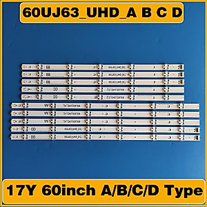 WAHRE LED Backlight Strip Fit for Lg 60UJ6309 60UJ6300 60UJ6050 60UJ630V 60UJ634V EAV63673006 17Y 60inch 60UJ63_UHD_A B C D NC600DGE