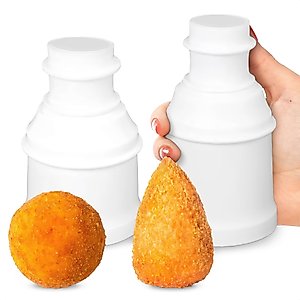 Arancini Maker Mold Meatball Mold - 2Pcs Rice Ball Maker Shake Kitchen Tools Cone Press DIY Kit Ball Mold Maker Kit Meatball Maker Mold - Rice Scoop Ball Rice Mold Onigiri Molds Rice Ball Maker Mold