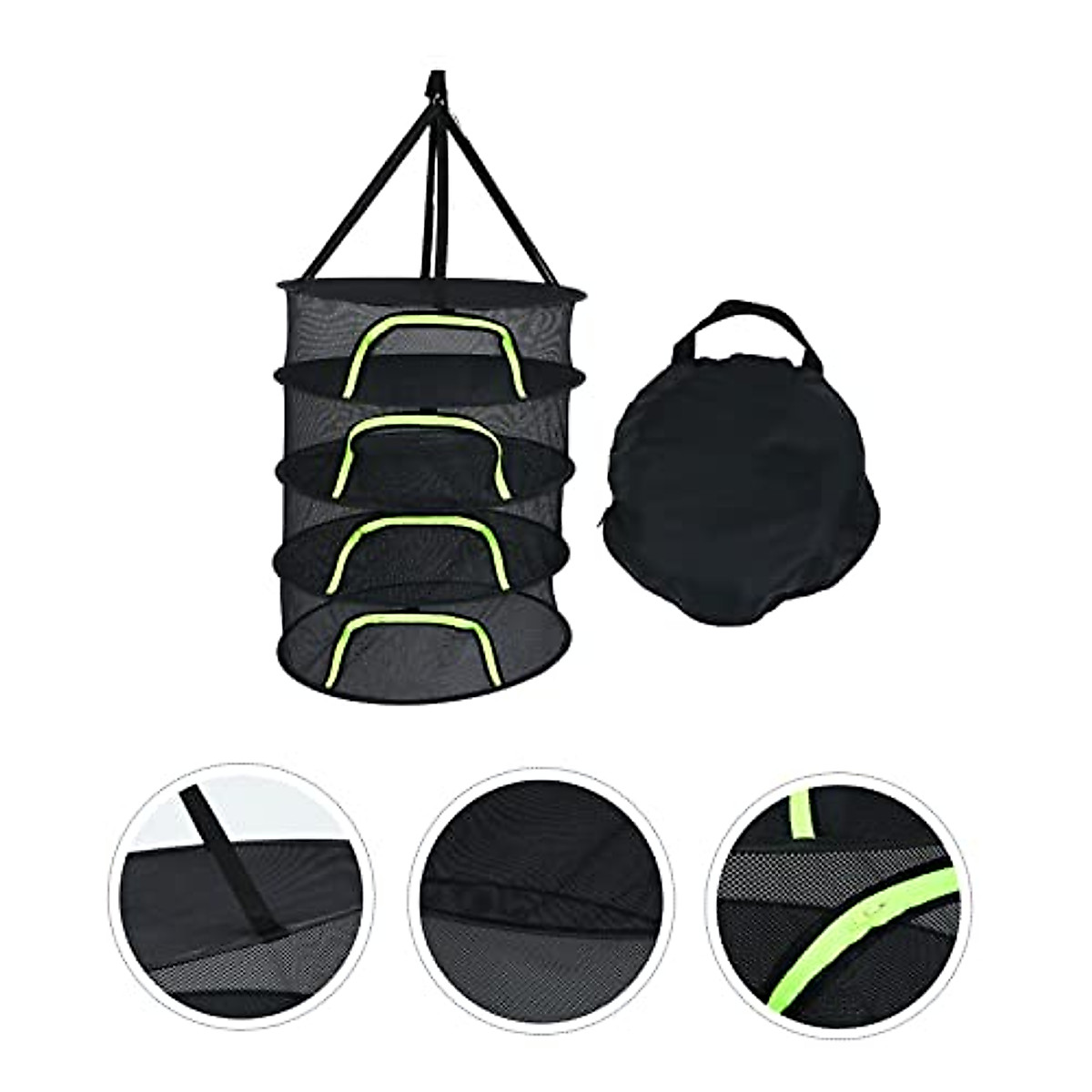 Zerodeko 2pcs Folding Drying net Vegetable Plants Plants Outdoor Plants Laundry Drying Rack Collapsible Wet mesh Drying net Drying Net Accessory Drying Net Device Drying Net Parts Tool