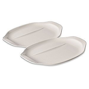 Villeroy & Boch BBQ Passion Barbecue Plate : Set of 2, 14x9.75x1 in, White, 2 Einheiten