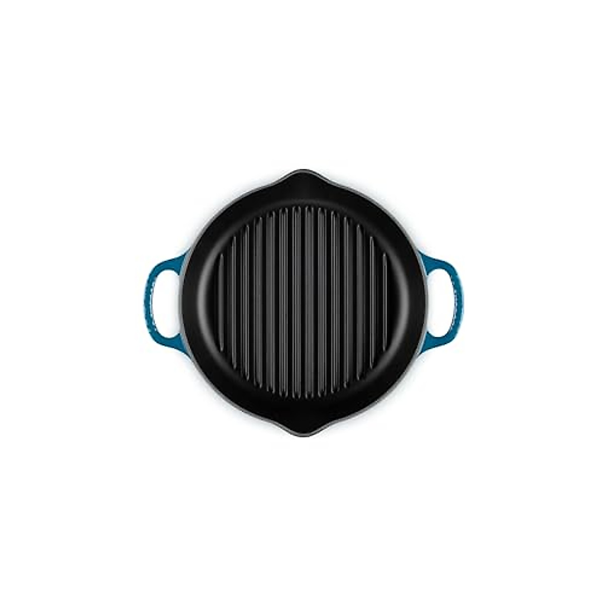 Le Creuset Enameled Cast Iron Signature Deep Round Grill, 9.75", Deep Teal