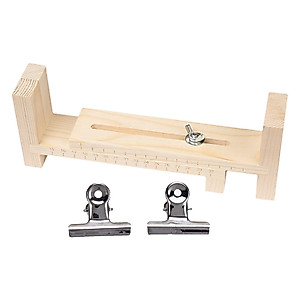 Joyivike Paracord Jig Bracelet Maker, Wooden Jig Bracelet Maker, U Shape Clear Scale Bracelet Maker with 2 Clamp, Wristband Maker, DIY Hand Knitting Bracelet Making Jig Bracelet Braiding Tool