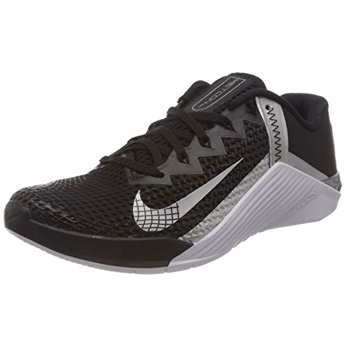 Nike Metcon 6 Black/Silver Women's Size 5 AT3160 010