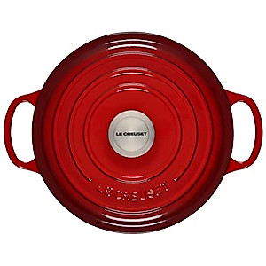 Le Creuset Enameled Cast Iron Signature Round Dutch Oven, 4.5 qt., Cerise