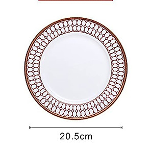 KOWMcp Dinner Plates Model Room Table Decoration Bone Porcelain Plate Knife Fork Restaurant Steak Dish Coffee Cup Dishes