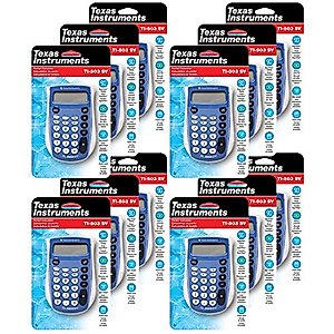 Texas Instruments TI-503 SV 503SV/FBL/2L1 Standard Function Calculator (12 Pack)