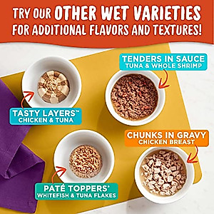 Meow Mix Classic Favorites Wet Cat Food, Variety Pack, 2.75 Ounce Cup (Pack of 48)