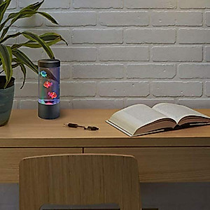 Lightahead LED Mini Desktop Fantasy Fish Lamp with Color Changing Light Effects. A Sensory Synthetic Fish Tank Aquarium Mood Lamp. Excellent Gift