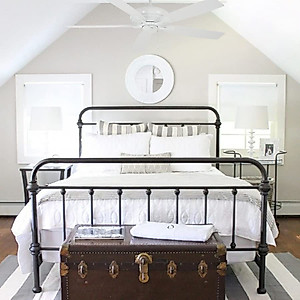 MINKA-AIRE F551-WH Watt 60 Inch Energy Star Rated Ceiling Fan with DC Motor and 4 Speed Pull Chain in White Finish