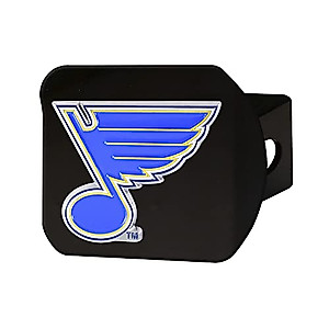 FANMATS 22793 St. Louis Blues Black Metal Hitch Cover - 3D Color Emblem