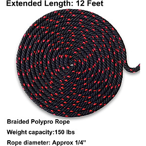 Kayak Tie Down Straps Canoe Bow and Stern Heavy Duty Cargo Ratchet Pulley Rope Hanger (Black Sleeve Elite, 12 Feet,2pack)