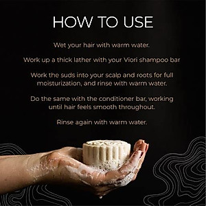 Viori Shampoo Bar, Native Essence Fragrance-free - Handcrafted with Longsheng Rice Water & Natural Ingredients - Sulfate-free, Paraben-free, Phthalate-free, pH balanced 100% Vegan, Zero-Waste