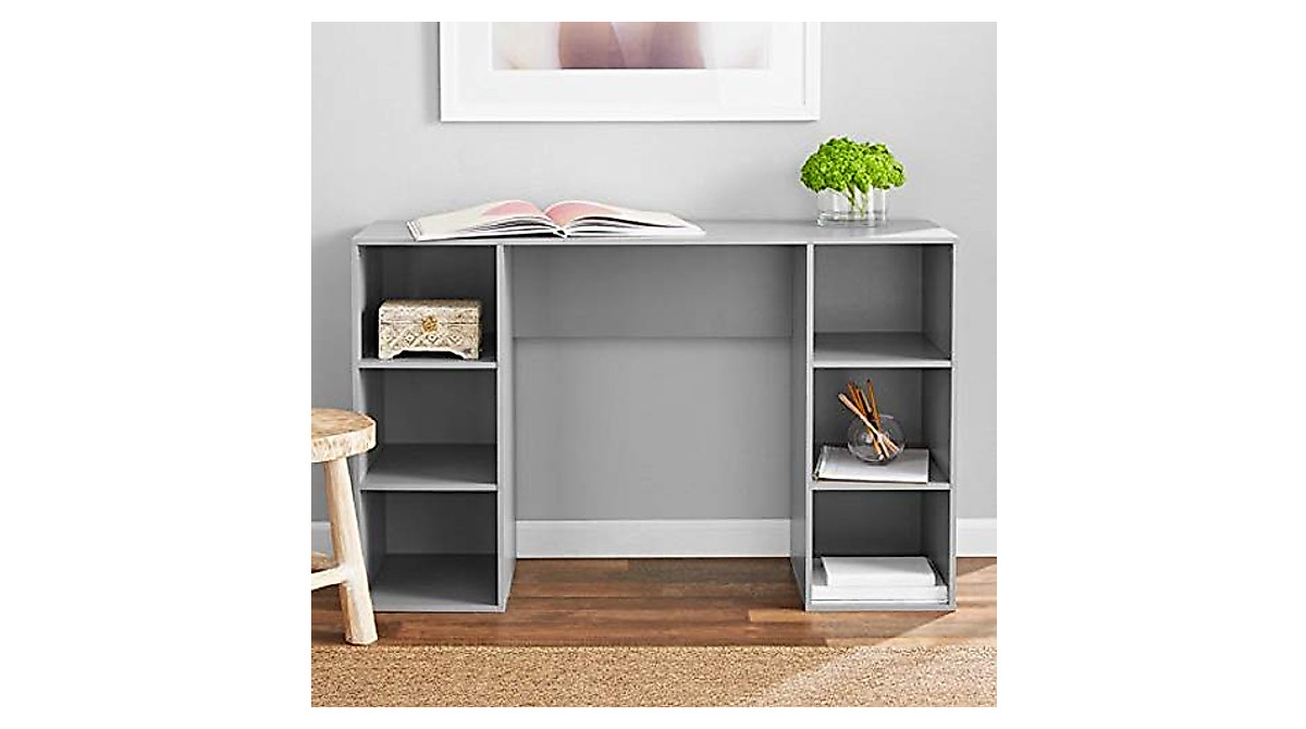 Mainstays Student Desk with Storage Cubes - Stylish Home Office Solution