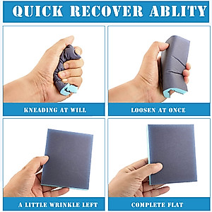 8Pcs 220 Grit Sanding Sponge, Jamiikury Sanding Blocks Washable and Reusable, Wet Dry Sandpaper Sponge for Wood Metal FurniturePaint and Drywall