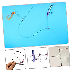 BESPORTBLE 50 Pcs Wire Convenient Leaders Cord Holders Connect Tackle Lures Snowmobile Dolly Wire Leaders baits Metal Brackets Fish Leaders Electric Wire Tensile Steel to Rotate