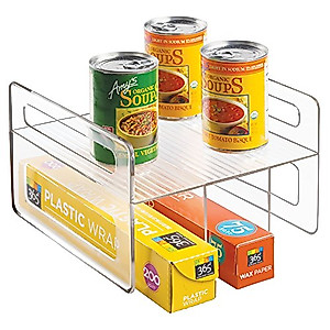 iDesign Flip Rack Kitchen Cabinet Organizer - 10" x 9.66" x 6.5", Clear