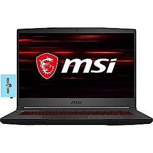 MSI GF65 Thin 15.6" 144Hz FHD IPS Gaming Laptop (Intel i7-10750H 6-Core 2.60GHz, 32GB RAM, 512GB PCIe SSD, GeForce RTX 3060 6GB, Red Backlit KYB, WiFi 6, BT 5.2, Win 10 Home) w/Dockztorm Hub